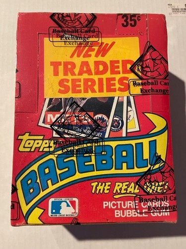 1985 Topps Traded Test Wax Box BBCE Rare | eBay