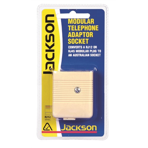 Jackson Modular Telephone Adaptor Socket From Rj12/rj45 to Australian ...