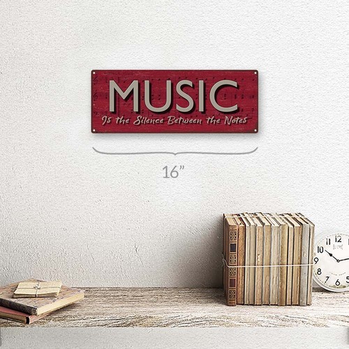Music Metal Sign; Wall Decor for Studio or Office | eBay