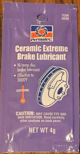 New Sealed Permatex Ceramic Extreme Brake Lubricant 4g Packet 09173 ...