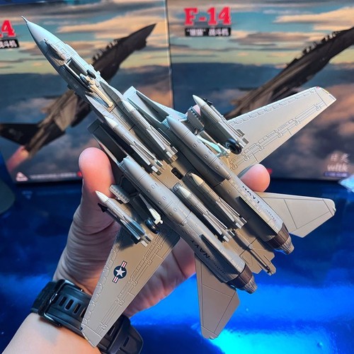 1:100 US F-14 Tomcat Fighter Jet Alloy Aircraft Model Collection ...