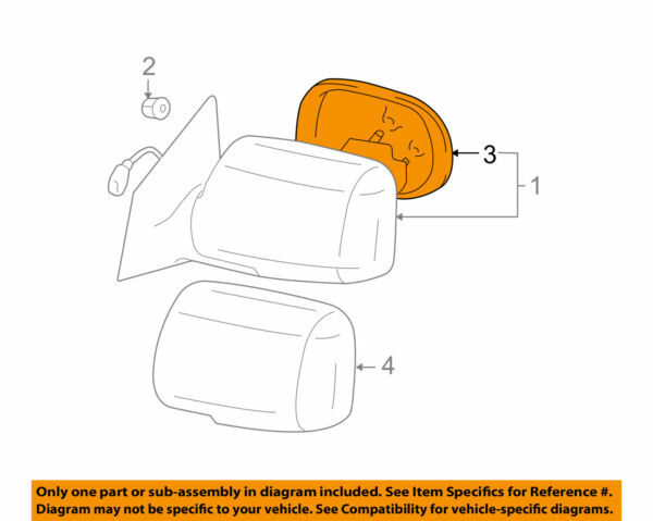 87961-52620 Toyota Mirror sub-assy, outer rear view, lh 8796152620, New ...
