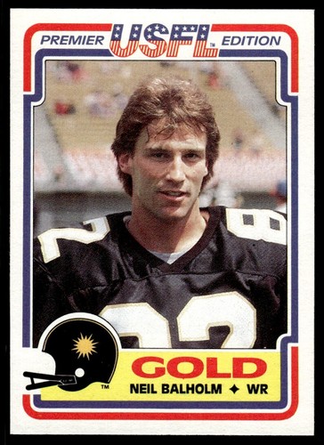 1984 TOPPS USFL PREMIER EDITION NEIL BALHOLM DENVER GOLD #25 | eBay
