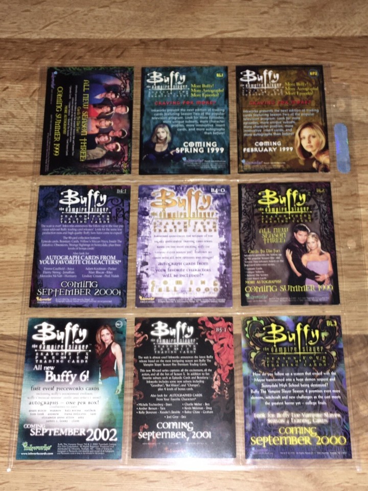 Buffy the Vampire Slayer Trading Cards Seasons 2-6, 9 Promo Collection ...