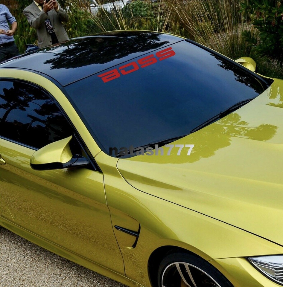 BOSS Windshield Decal Sticker Racing Performance Motorsport Sport ...