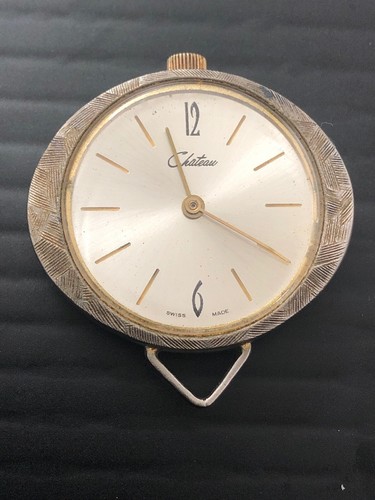 Vintage Chateau Swiss Made Pocket Watch Or Pendent Watch E. Gluck Watch ...