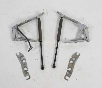 BMW E39 5-Series Front Hood Hinges Mounts Support Arms Silver E52 1997 ...
