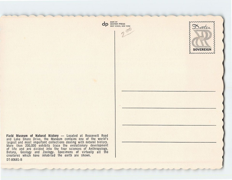 Postcard Field Museum of Natural History Chicago Illinois USA | eBay