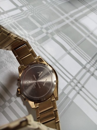 Armani Exchange Chronograph Gold-Tone Steel Watch AX2602 | eBay