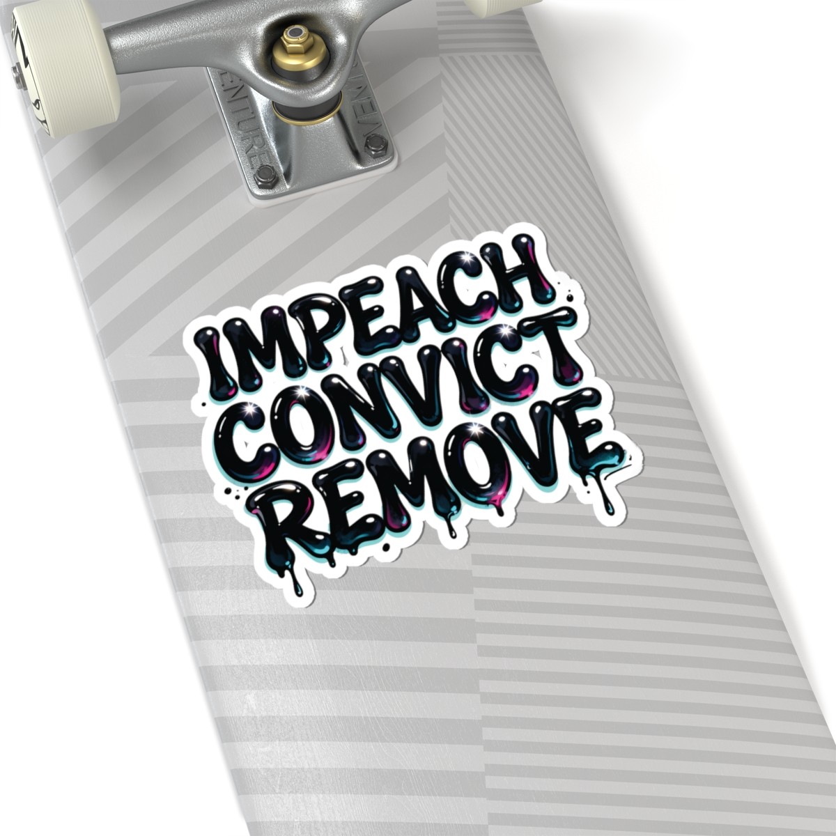 Impeach Convict Remove Trump Sticker, Kiss-Cut Political Decal, Anti ...