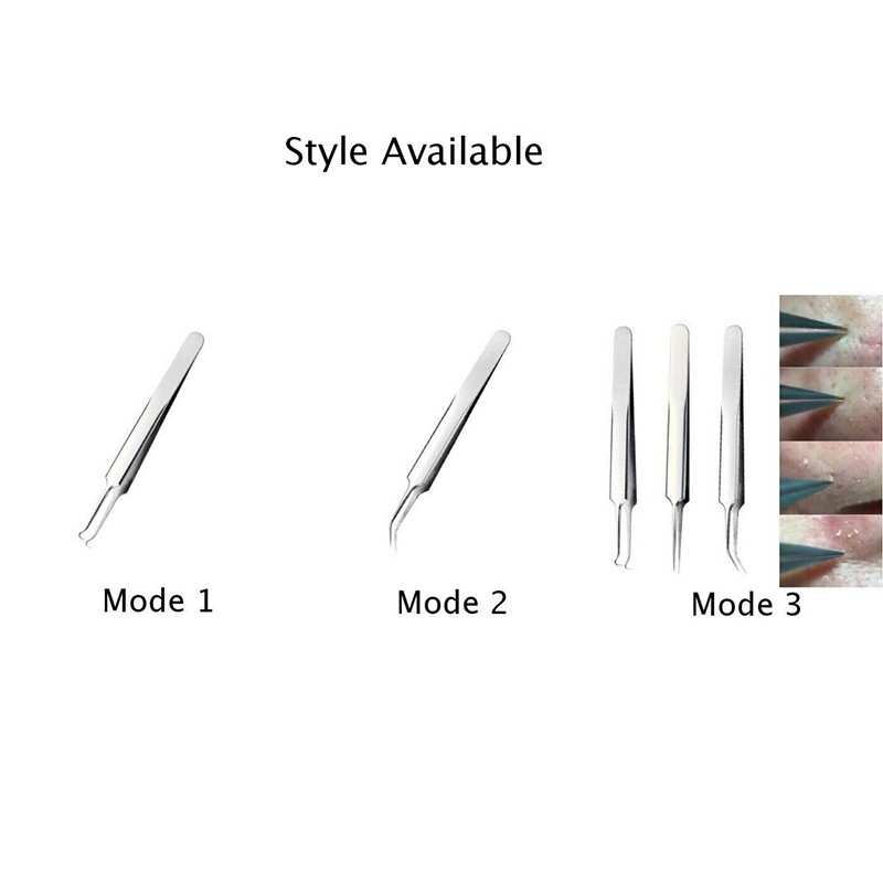 Blackhead Pimple Acne Comedone Extractor Clip Tweezers Whitehead ...