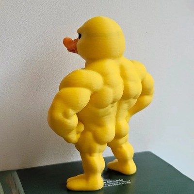 Muscle Duck Figurine Funny Gym Decor | Cute Shelf Statue Gift Idea | eBay