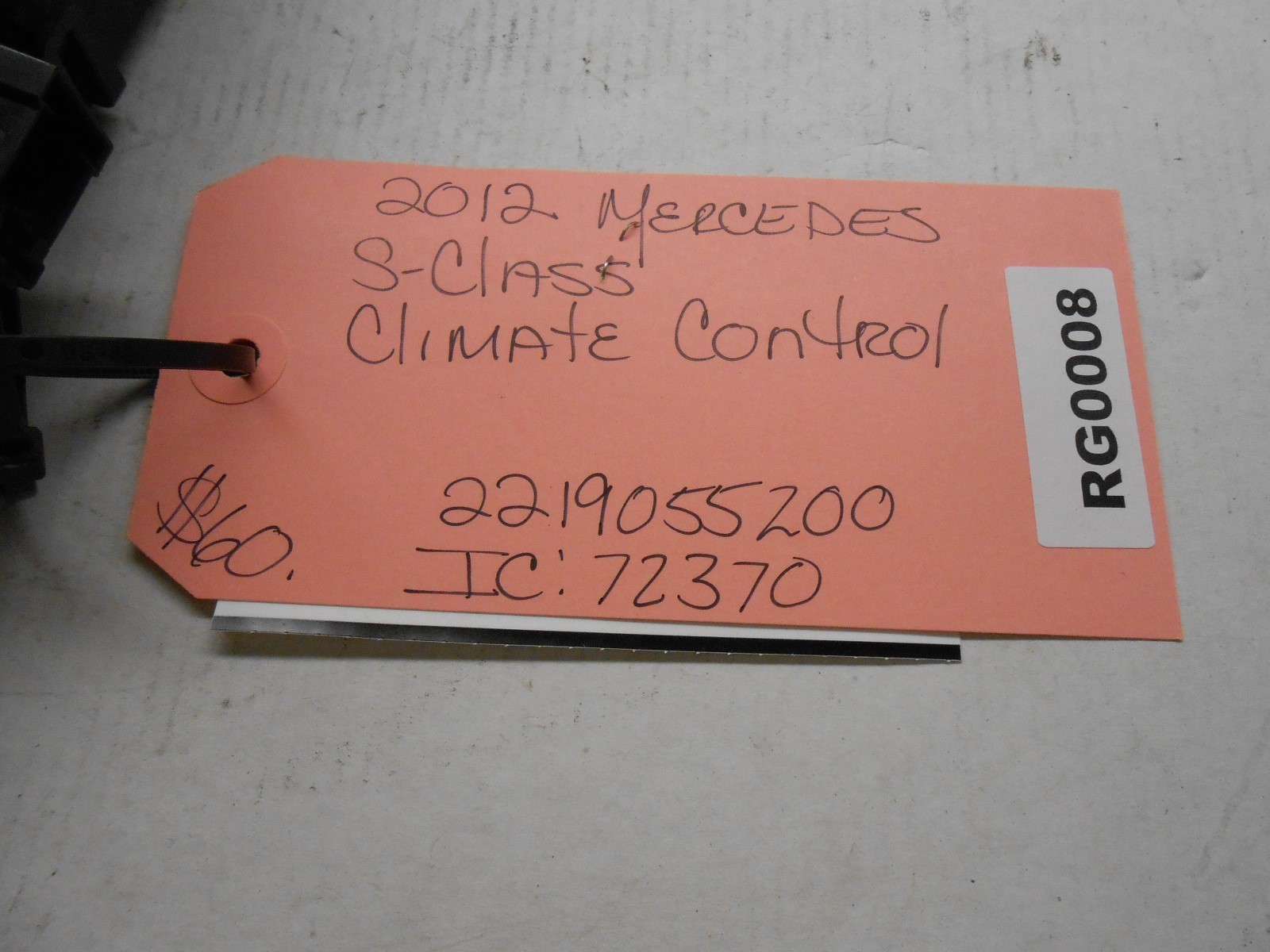 12 Mercedes S-class climate control A2219055200 / 2219055200 RG0008 | eBay