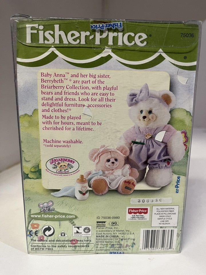Vintage NEW Fisher Price Briarberry Collection Baby Anna 1999 Playful ...