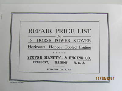 Stationary Engines - Stover Engine Parts