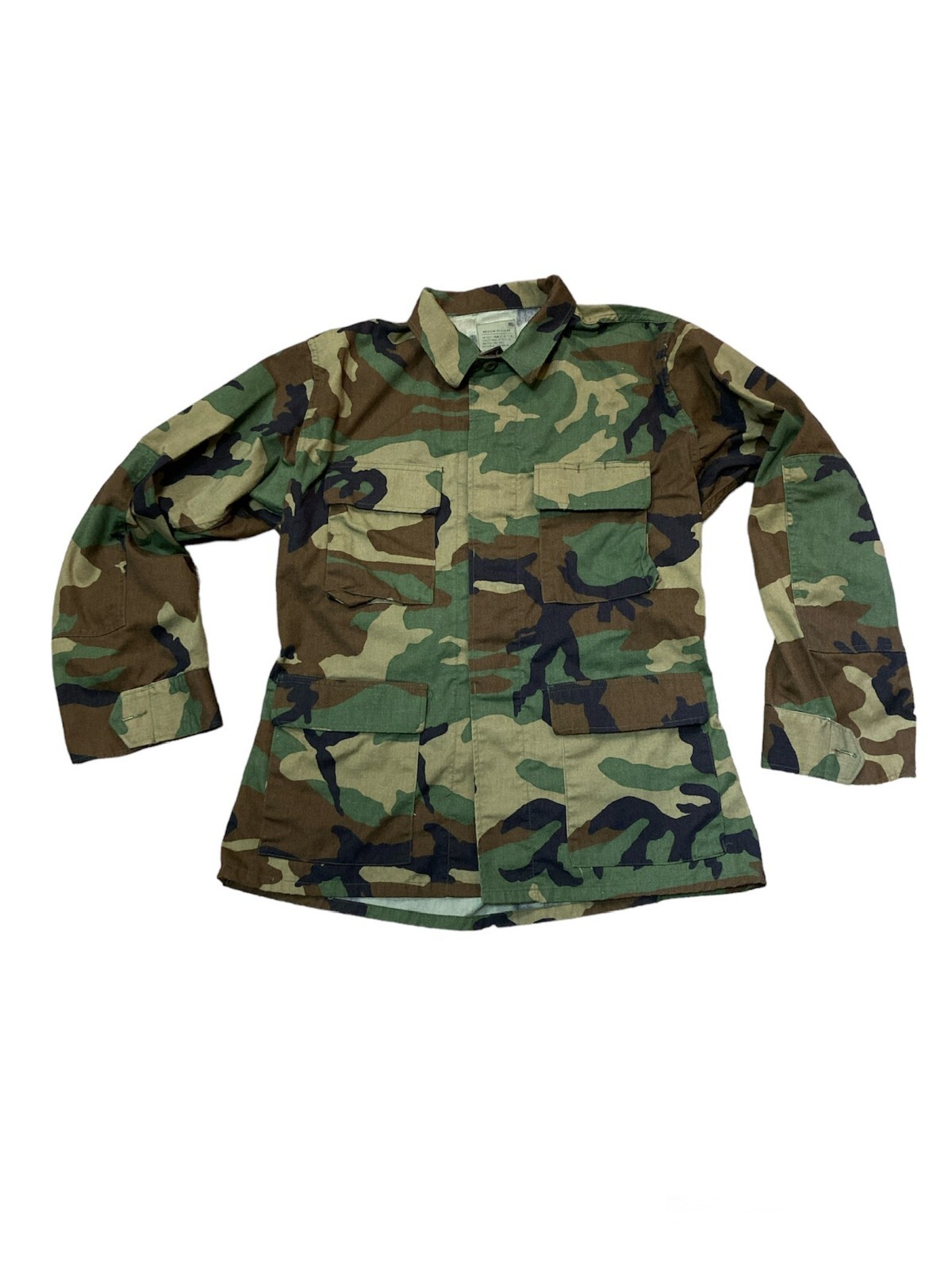 US Army BDU Top Mens Medium Regular Green Woodland Camo Military Shirt ...