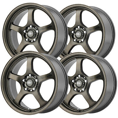 (Set of 4) Motegi MR131 18x8 5x4.5" +45mm Bronze Wheels Rims 18" Inch ...