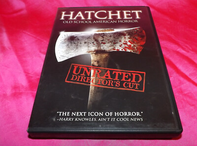 🌈 Hatchet (DVD, 2007, Unrated, Director's Cut, Widecreen) Kane Hodder ...
