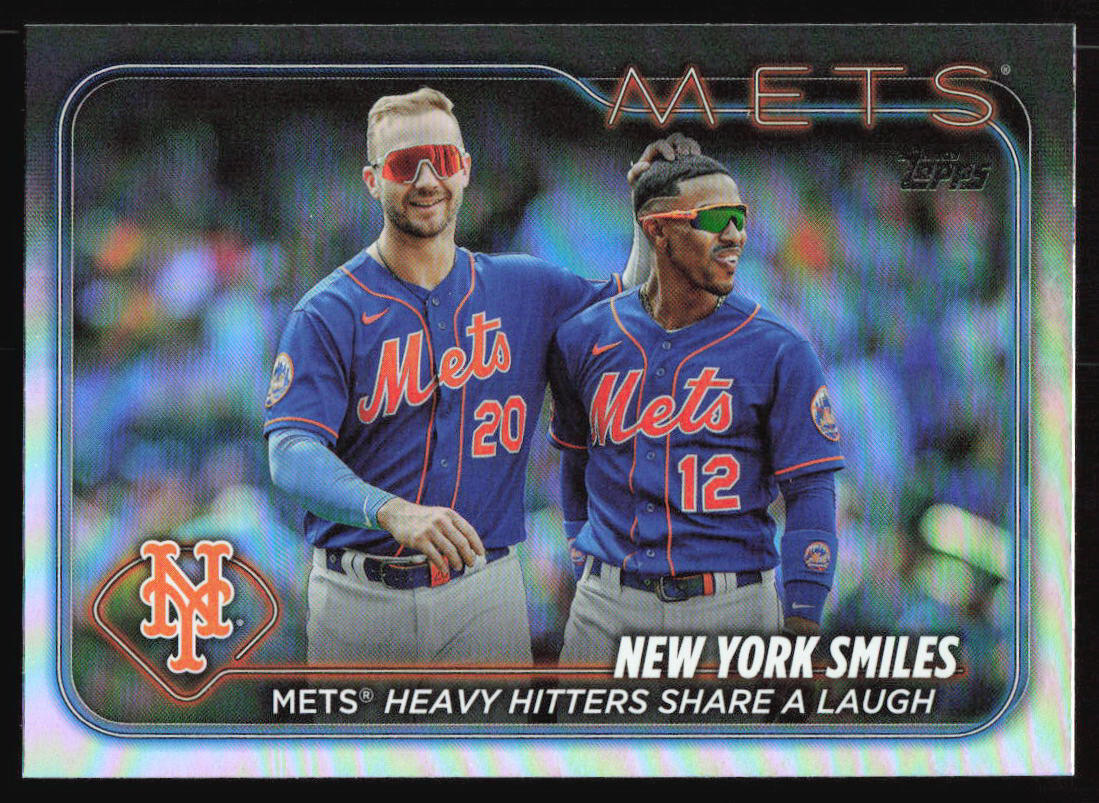 2024 Topps Series 1 Pete Alonso & Lindor #38 Rainbow Foil Mets | eBay