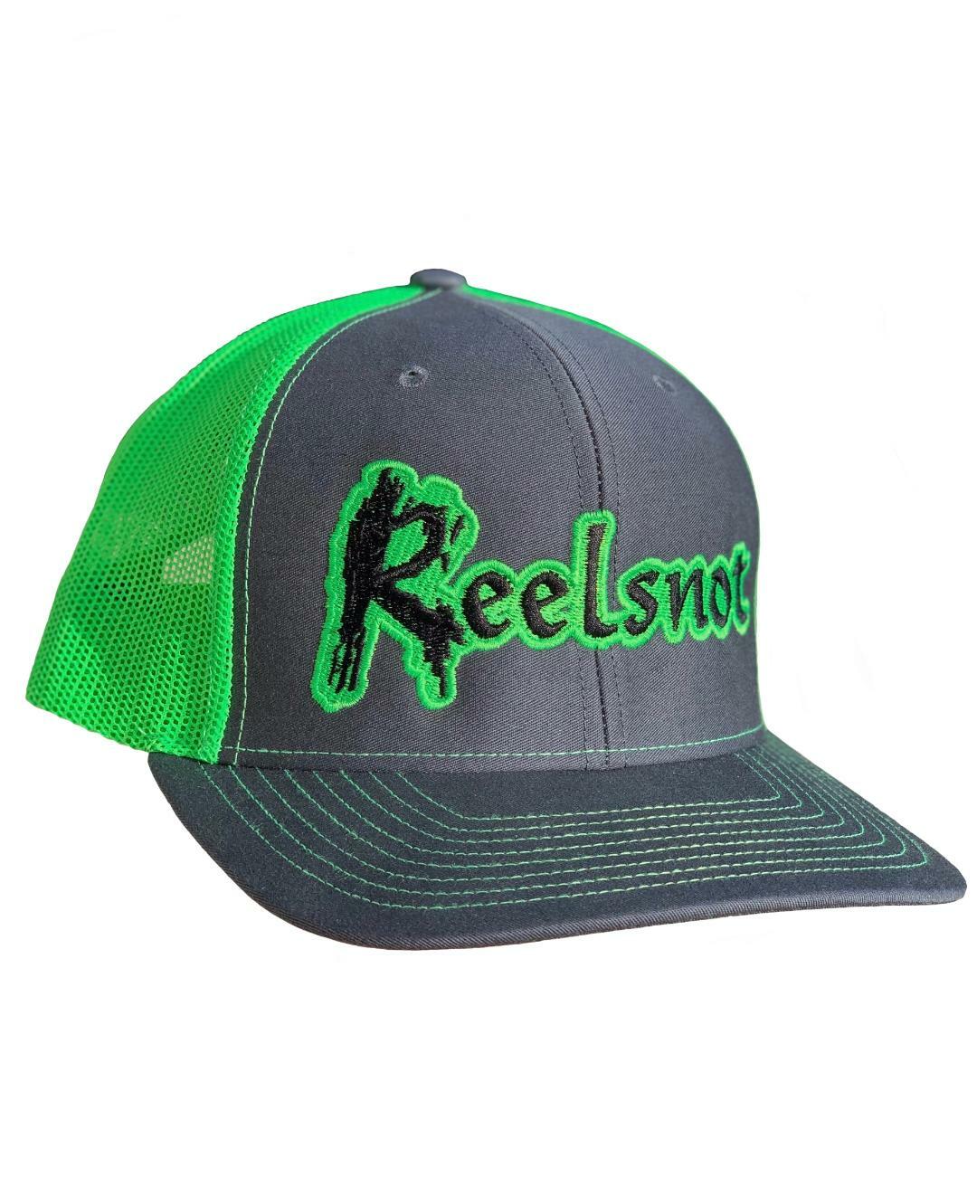 Reel Snot Mesh Snapback Trucker Hats / Cleaning Towel - Choose Item | eBay