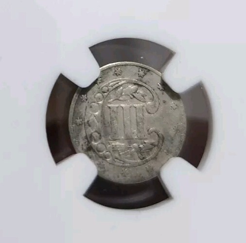 USA! NGC Graded 1859 3 Cent Trime Silver coin In XF45 Grade! Low ...