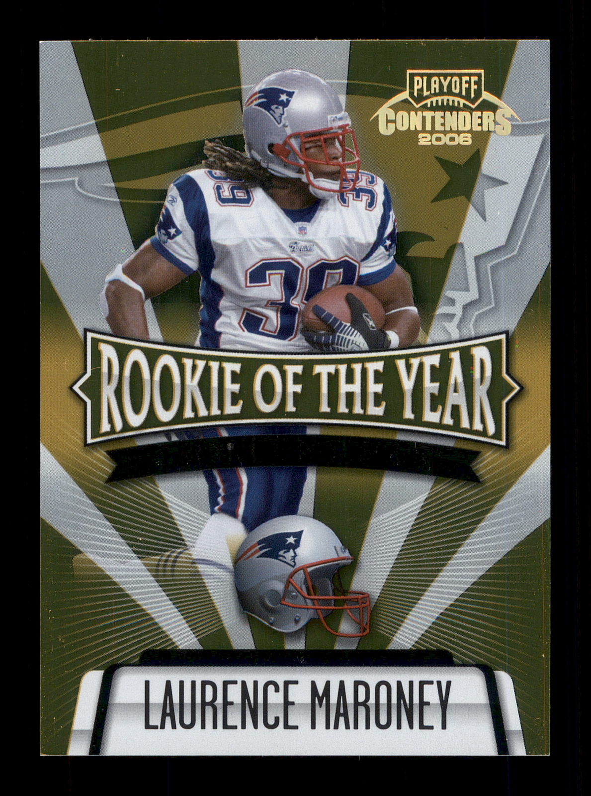 2006 Playoff Contenders of the Year Gold /250 Laurence Maroney #ROY-5 ...