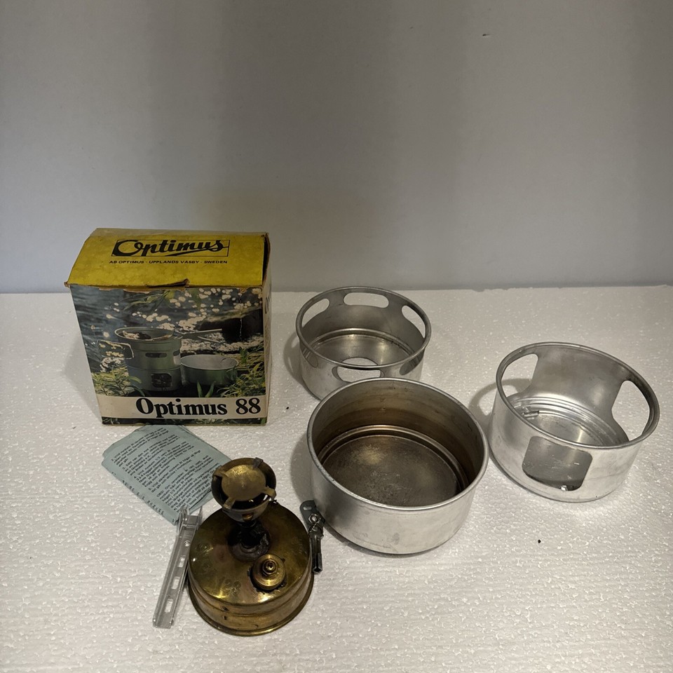 Optimus 88 Svea 123 Gas Camp Stove Cook Set • Backpacking • Sweden | eBay