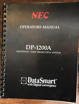 NEC DP-1200A Projector Owner / User Manual *Original* | eBay