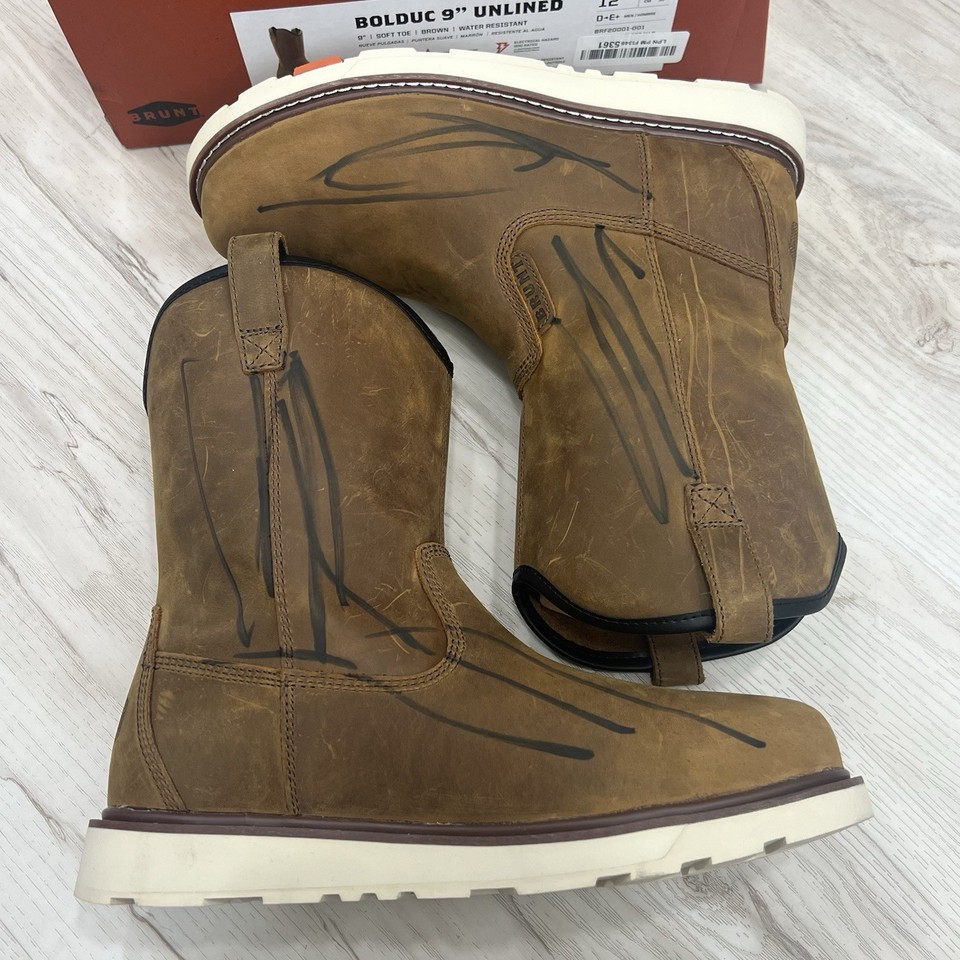 BRUNT The Bolduc Soft Toe Waterproof Pull-On Wellington Work Boot Mens ...