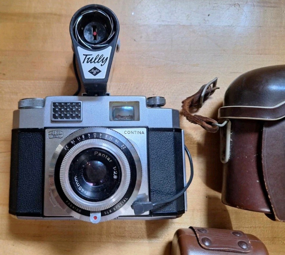 Vintage Zeiss Ikon Contina Camera w/ Pantar 45mm F2.8 Lens / Prontor ...