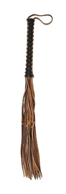 Shots Toys Pain Medieval Stylish Whip 12 Tails Italian Leather 86.4cm ...