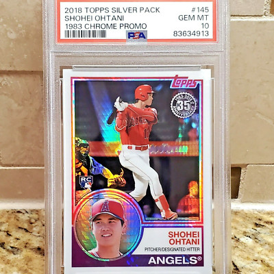 Shohei Ohtani - ROOKIE - 2018 Topps Silver Pack - 1983 Chrome REFRACTOR ...
