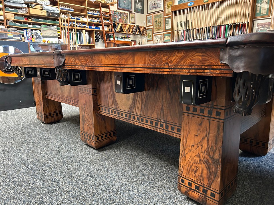 9' 1900's Brunswick Balke Collender Alexandria Antique Pool Table ...
