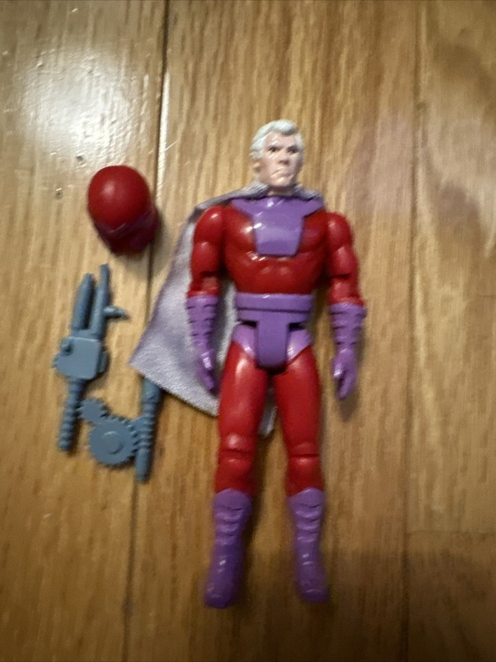 Vintage Marvel MAGNETO 5" Action Figure X-Men ToyBiz w/ Cape Helmet ...