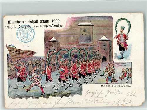 39711900 - 8000 Muenchen sign. Ritter Tracht Muenchner Schaeffletanz ...