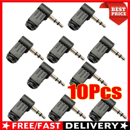 10x 3.5mm Male Stereo Right Angle Earphone Audio Solder Terminal ...