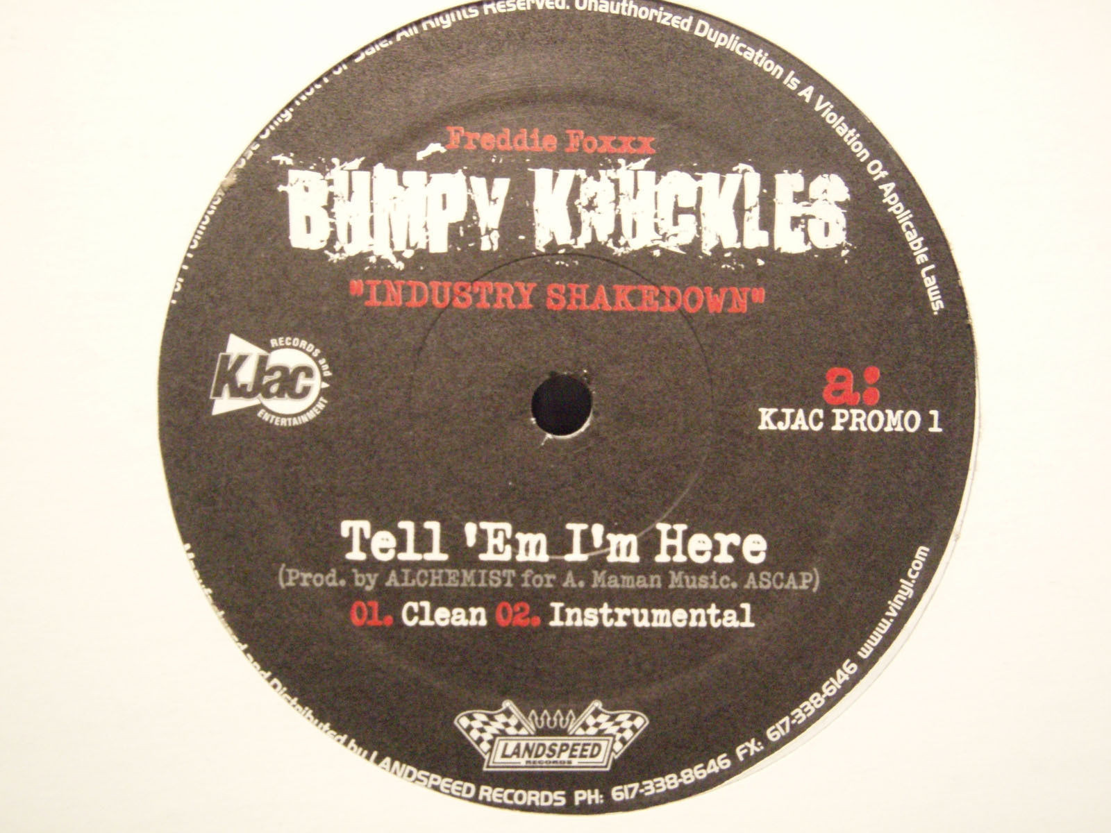 BUMPY KNUCKLES (FREDDIE FOXXX) - TELL 'EM I'M HERE (12") 2000 RARE ...