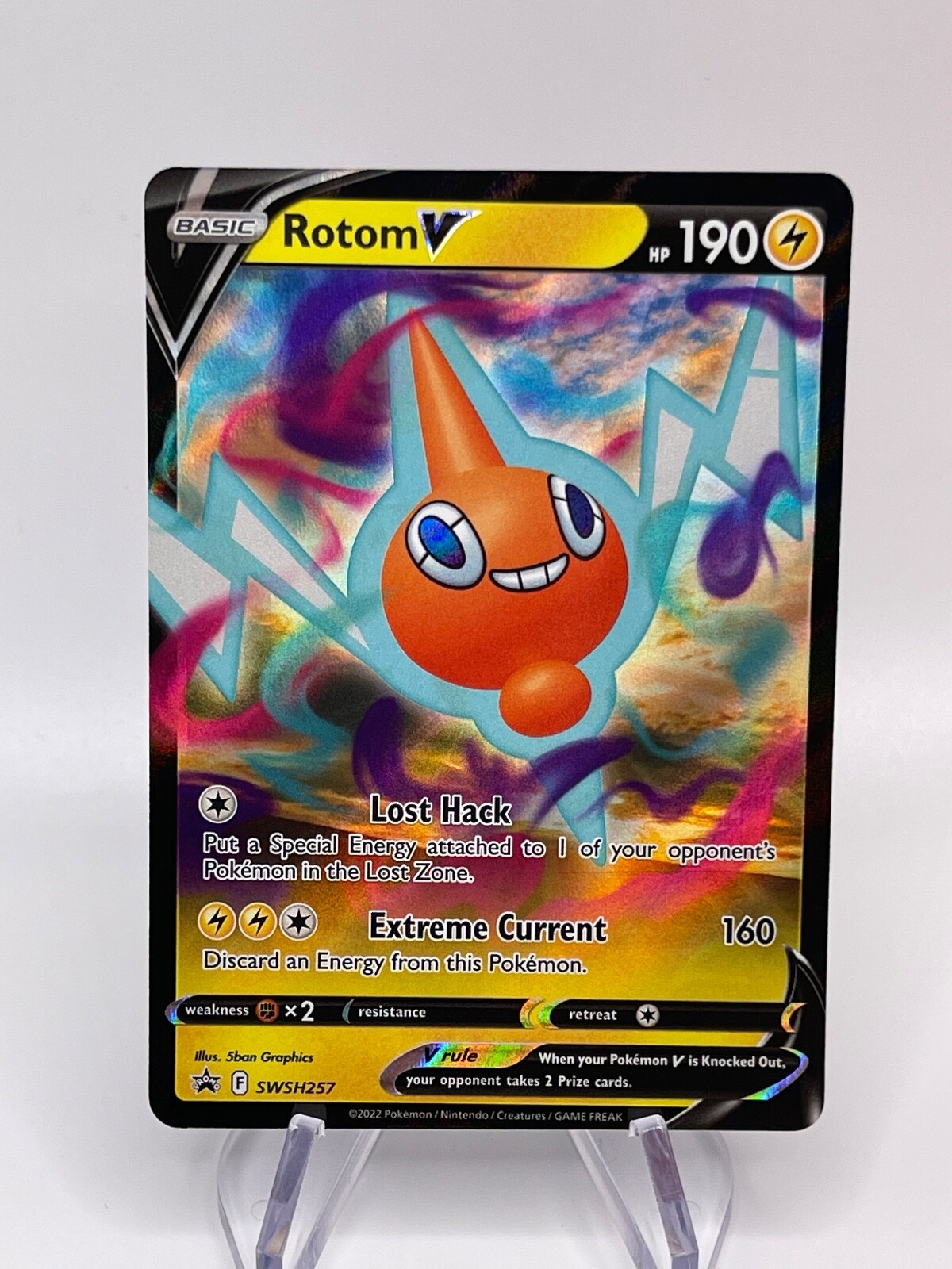 Pokémon TCG Rotom V SWSH Black Star Promos SWSH257 Holo Promo | eBay