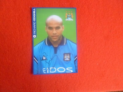 RICHARD EDGHILL SIGNED MANCHESTER CITY FANCARD | eBay Australia