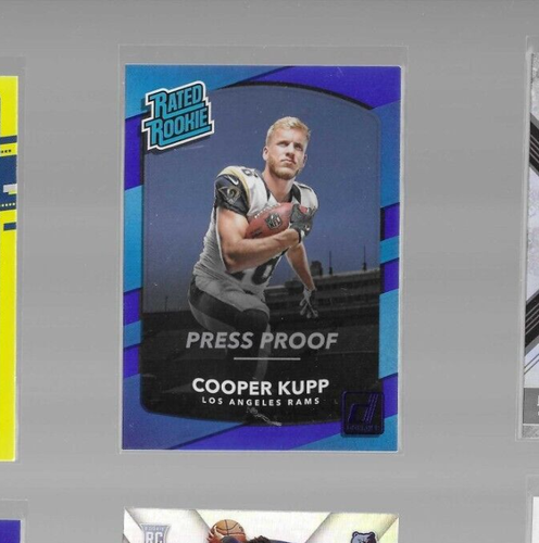 2017 Donruss COOPER KUPP #329 Rated Rookie Press Proof Blue LA RAMS a1 ...