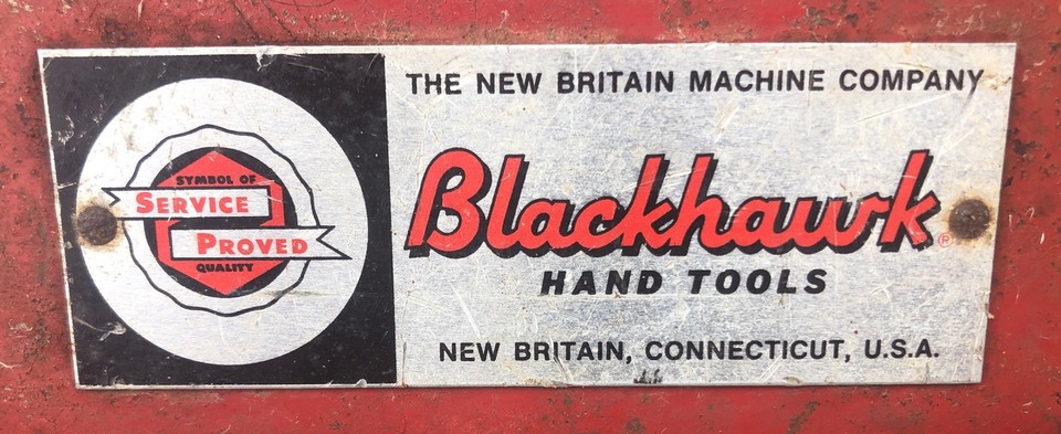 VINTAGE BLACKHAWK HAND TOOLS / THE NEW BRITAIN MACHINE COMPANY TOOL BOX ...