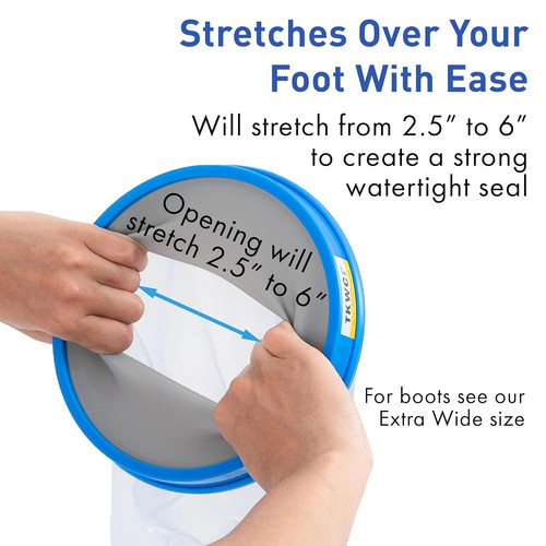 TKWC INC 100% Waterproof Leg Cast Cover for Shower – 1 Count (Pack of 1 ...