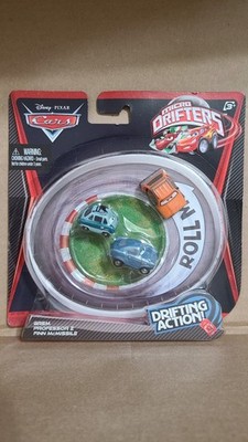 Pixar Cars Micro Drifters 2012 • Grem Professor Z Finn McMissile • Bent ...