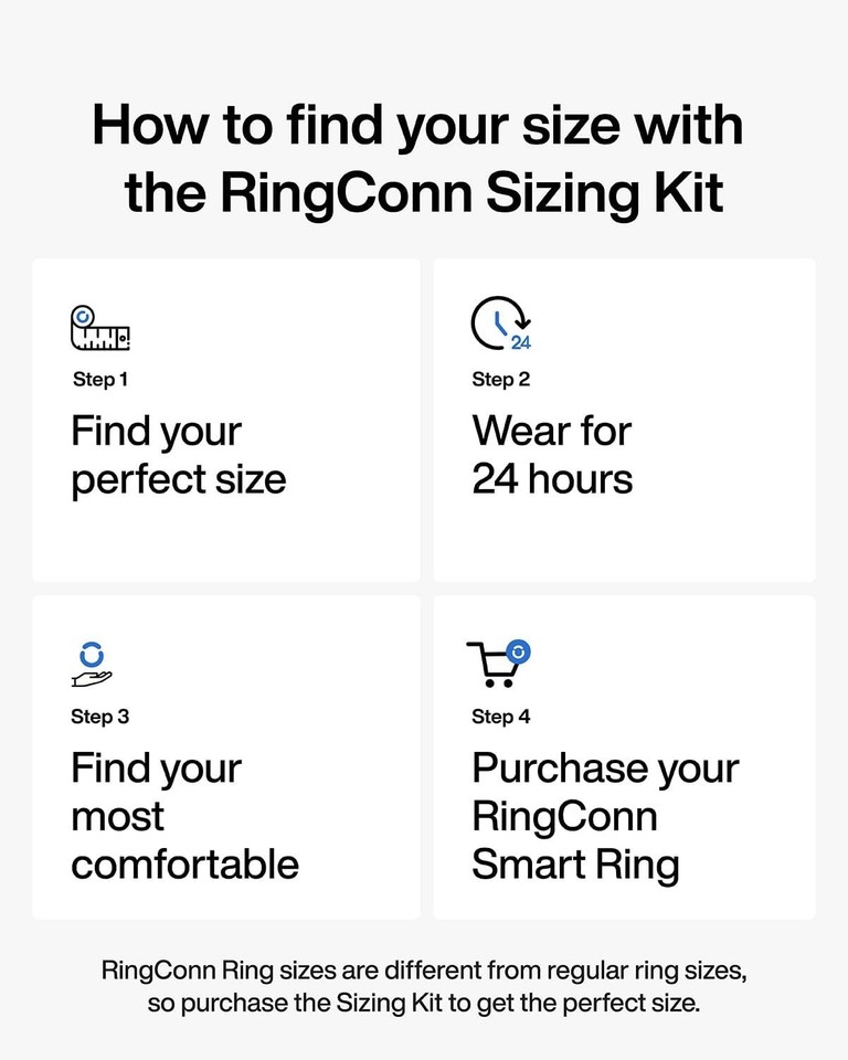 RingConn Gen 2 Air Sizing Kit Size First Before You Buy Choose from 9 ...