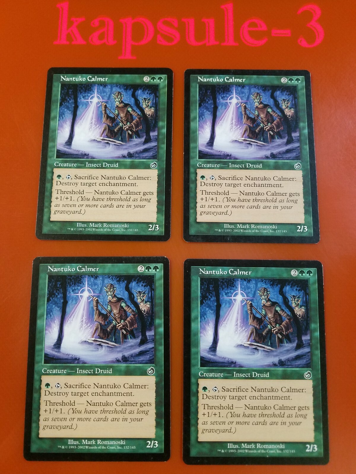 4x Nantuko Calmer | Torment | MTG Magic Cards | eBay