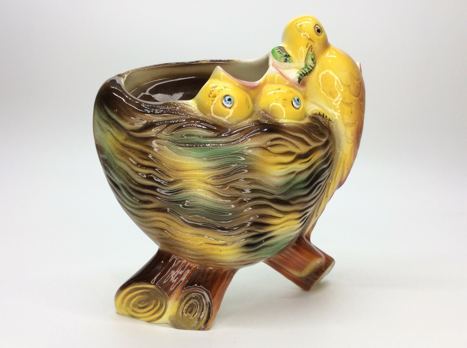 Vintage Kalmar AACP Australian Pottery Wall Pocket with Birds | eBay ...