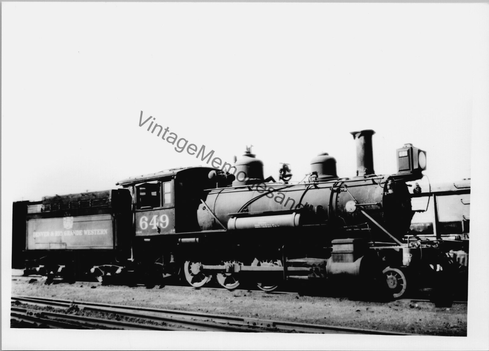Vintage Denver & Rio-Grande Western Railroad 649 Steam Locomotive T3 ...