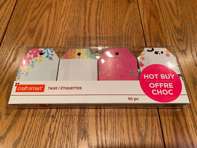 Craftsmart Card Tags Étiquettes – 50 PC Assortment Bright Vibrant ...