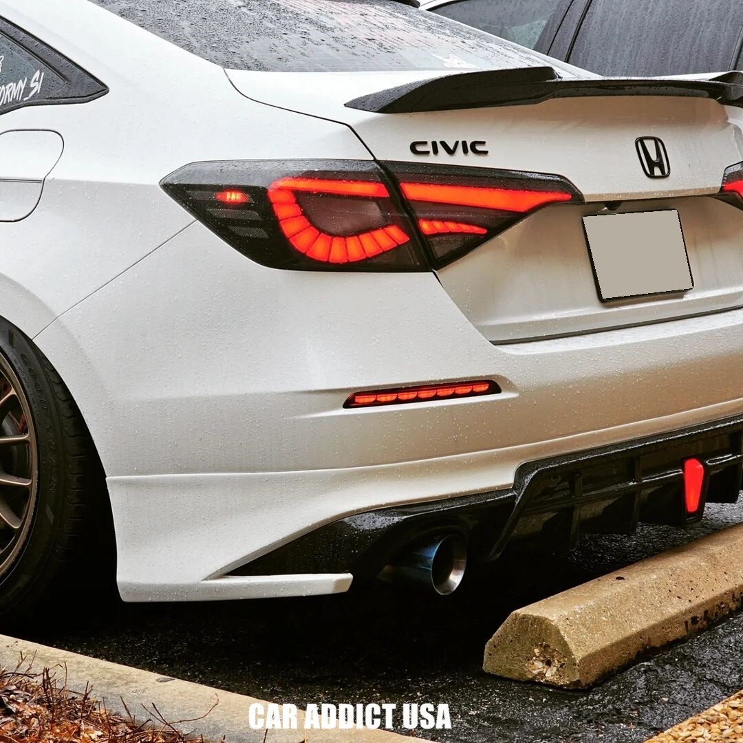 V1 LED Tail Lights for Honda Civic Sedan 2022-2026 11th Gen Smoked Rear ...