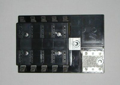 10 Fuse Panel WITH Grounds - uses ATO/ATC Fuses Hot Rod rat custom boat ...